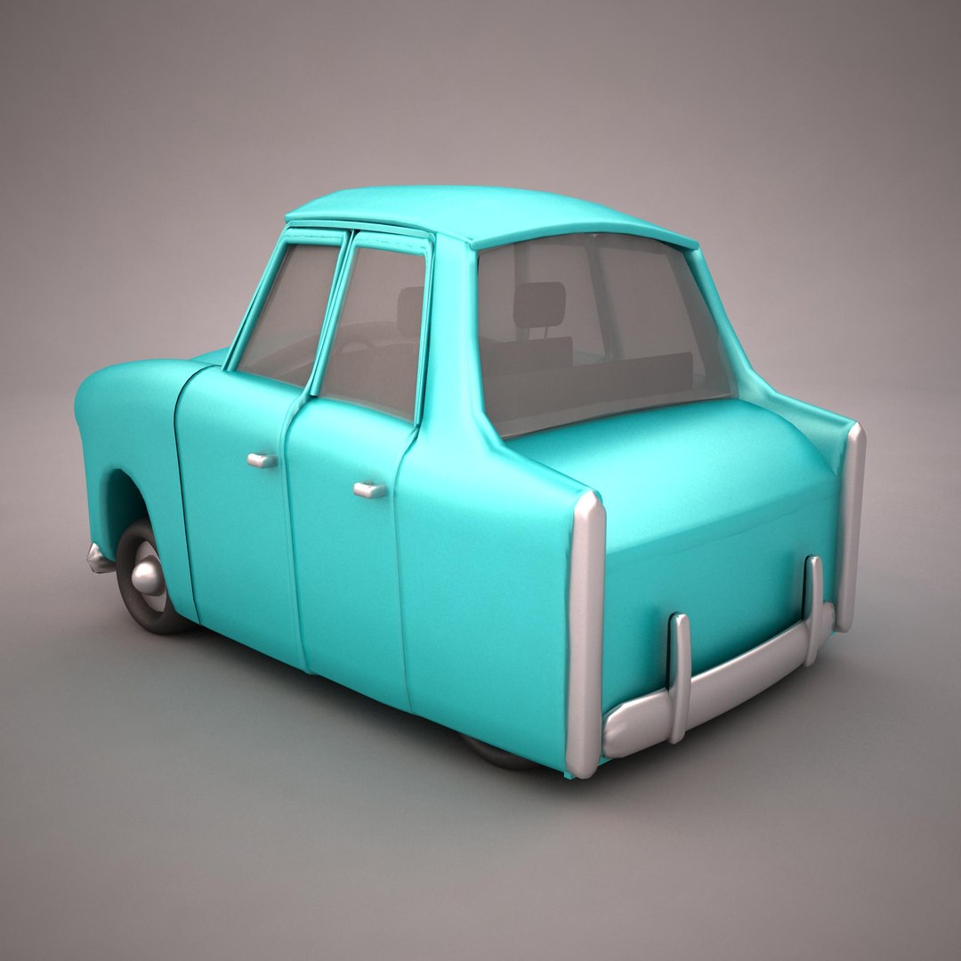 3D antique cartoon car model - TurboSquid 1336967