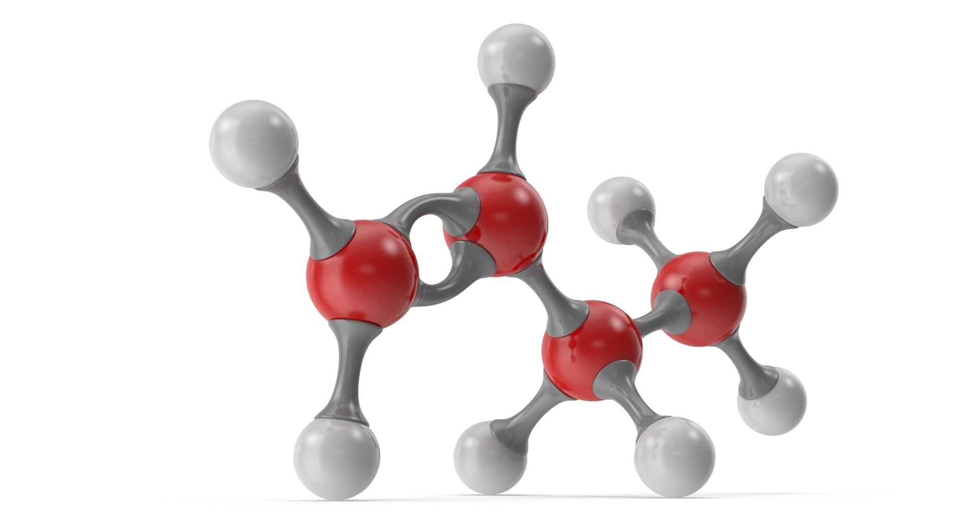3D Butene Molecular Model - TurboSquid 1278504