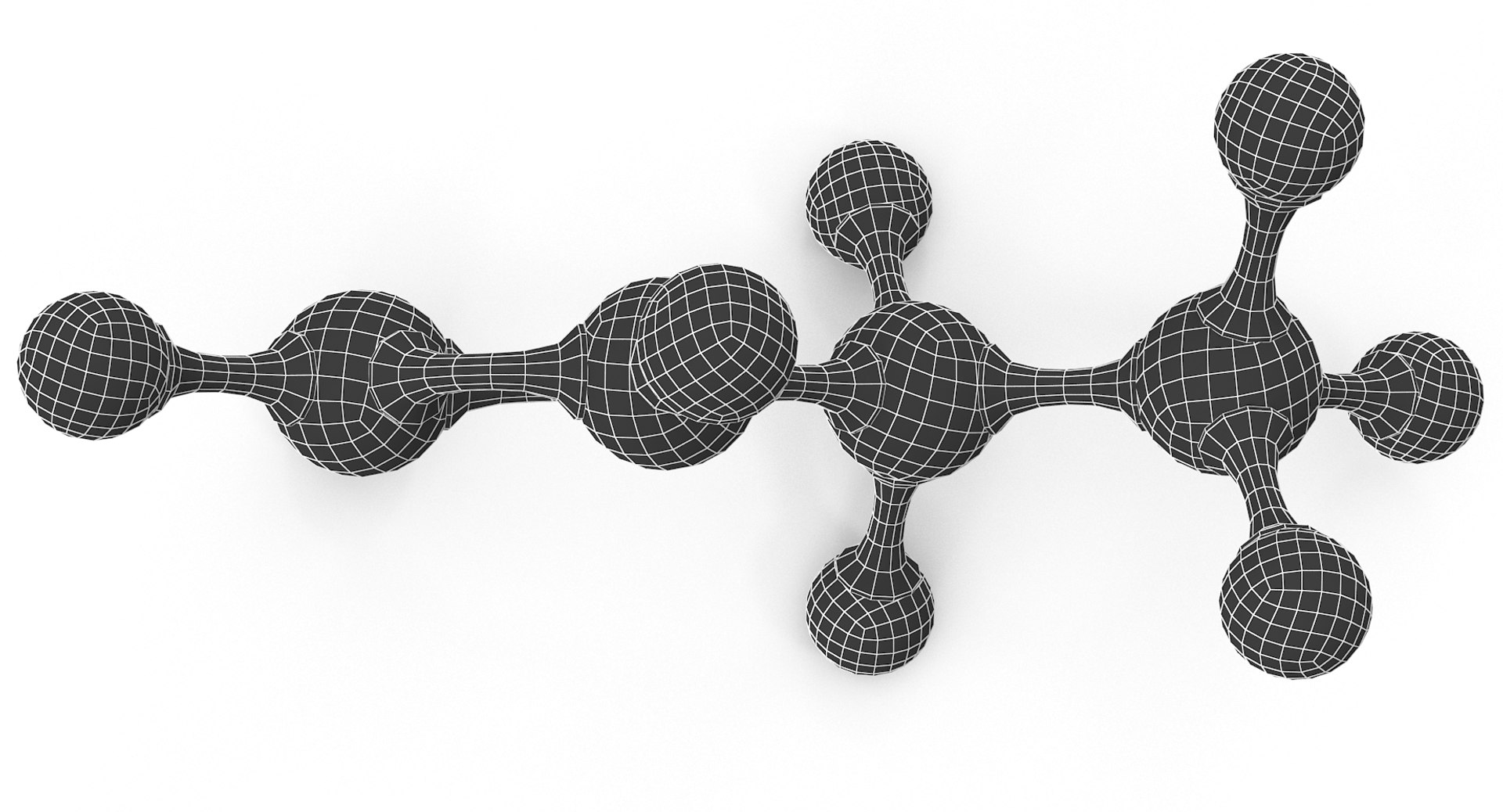3D Butene Molecular Model - TurboSquid 1278504