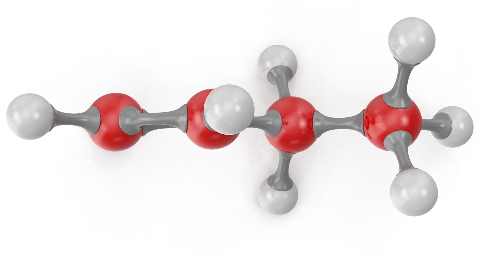 3D Butene Molecular Model - TurboSquid 1278504