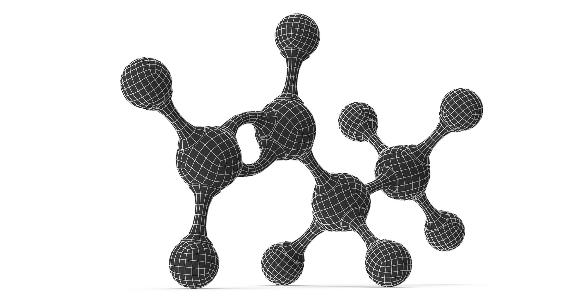 3D Butene Molecular Model - TurboSquid 1278504