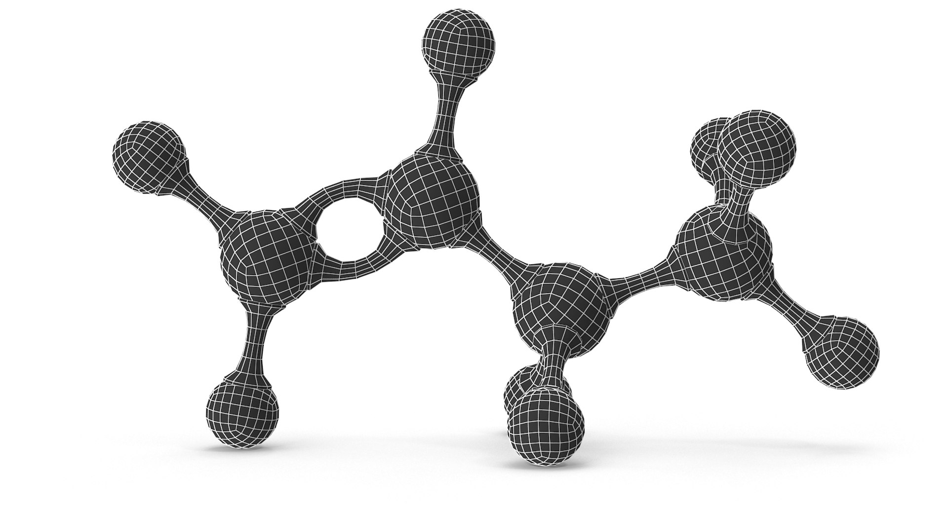 3D Butene Molecular Model - TurboSquid 1278504