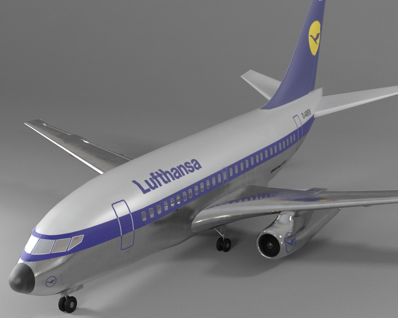 3d boeing 737 100 model
