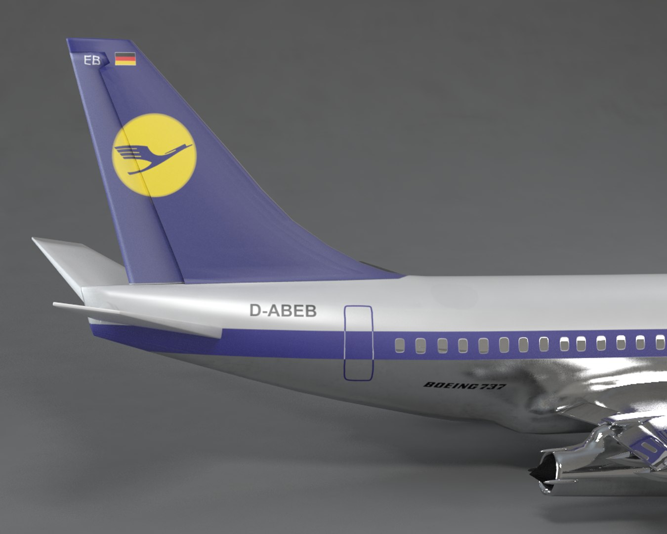 3d boeing 737 100 model