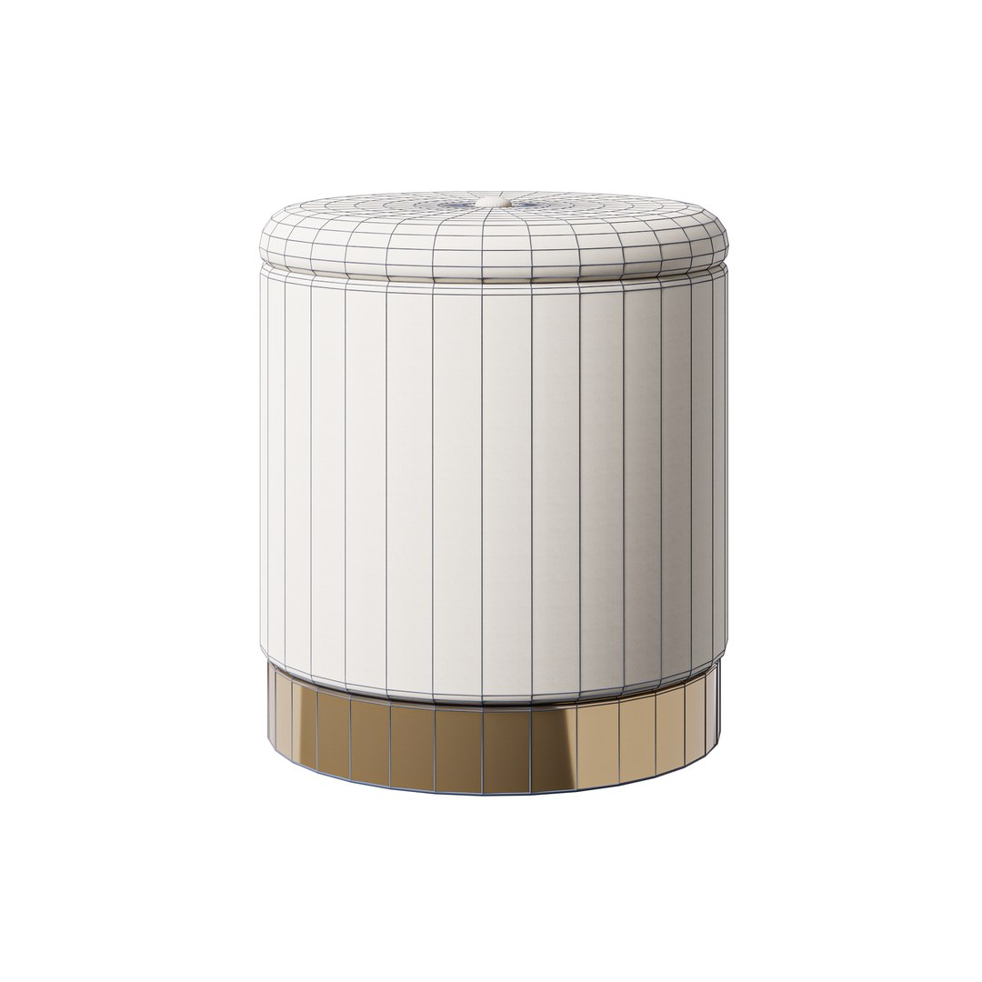 Stool Storage Ottoman 3D Model - TurboSquid 2189791