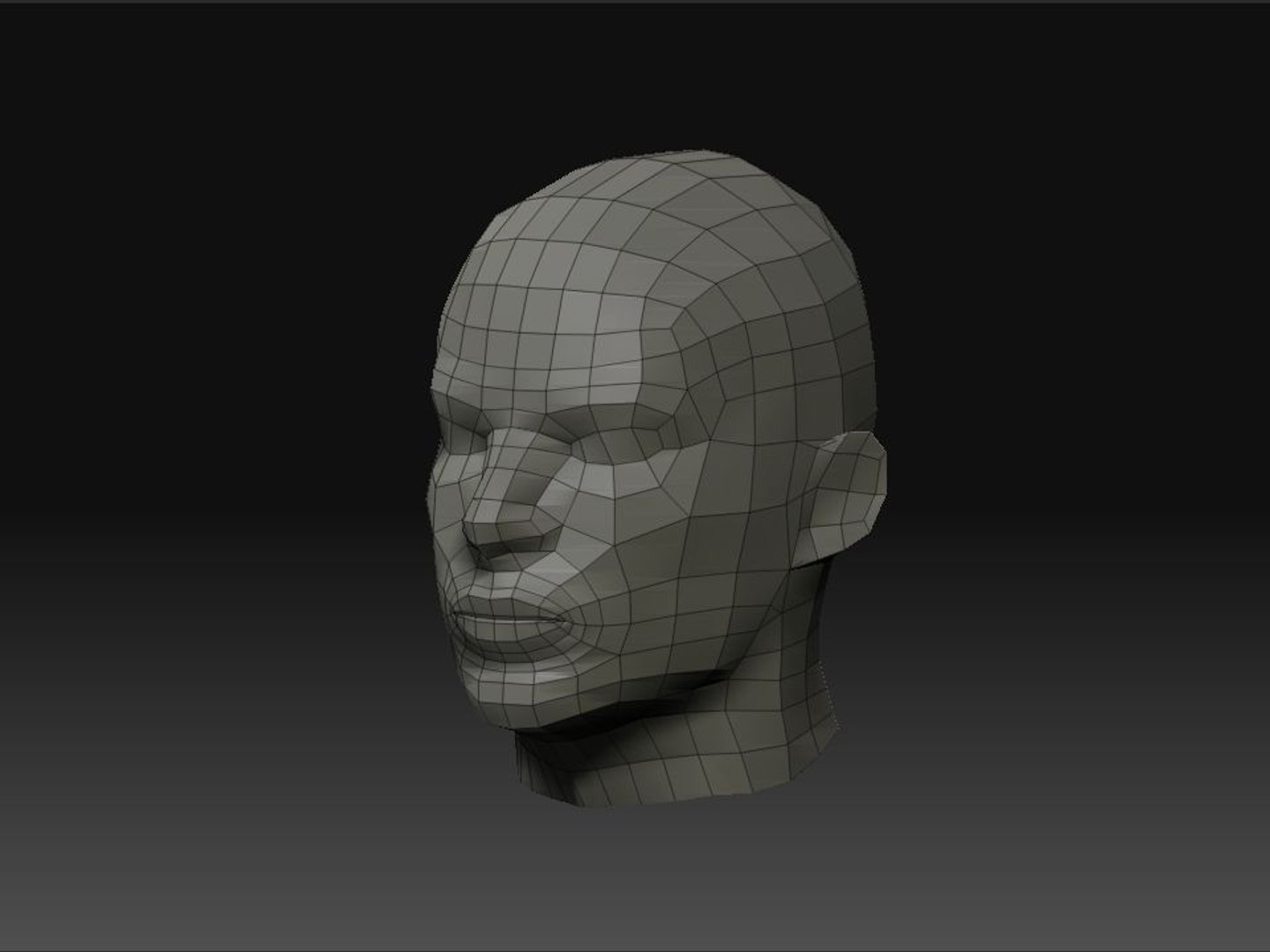 Male Head Obj