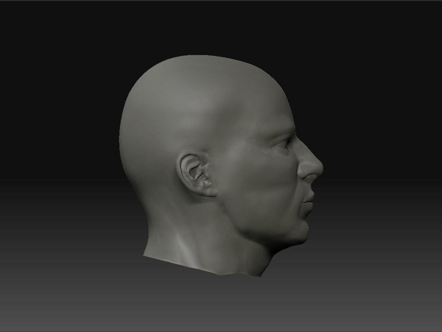 Male Head Obj