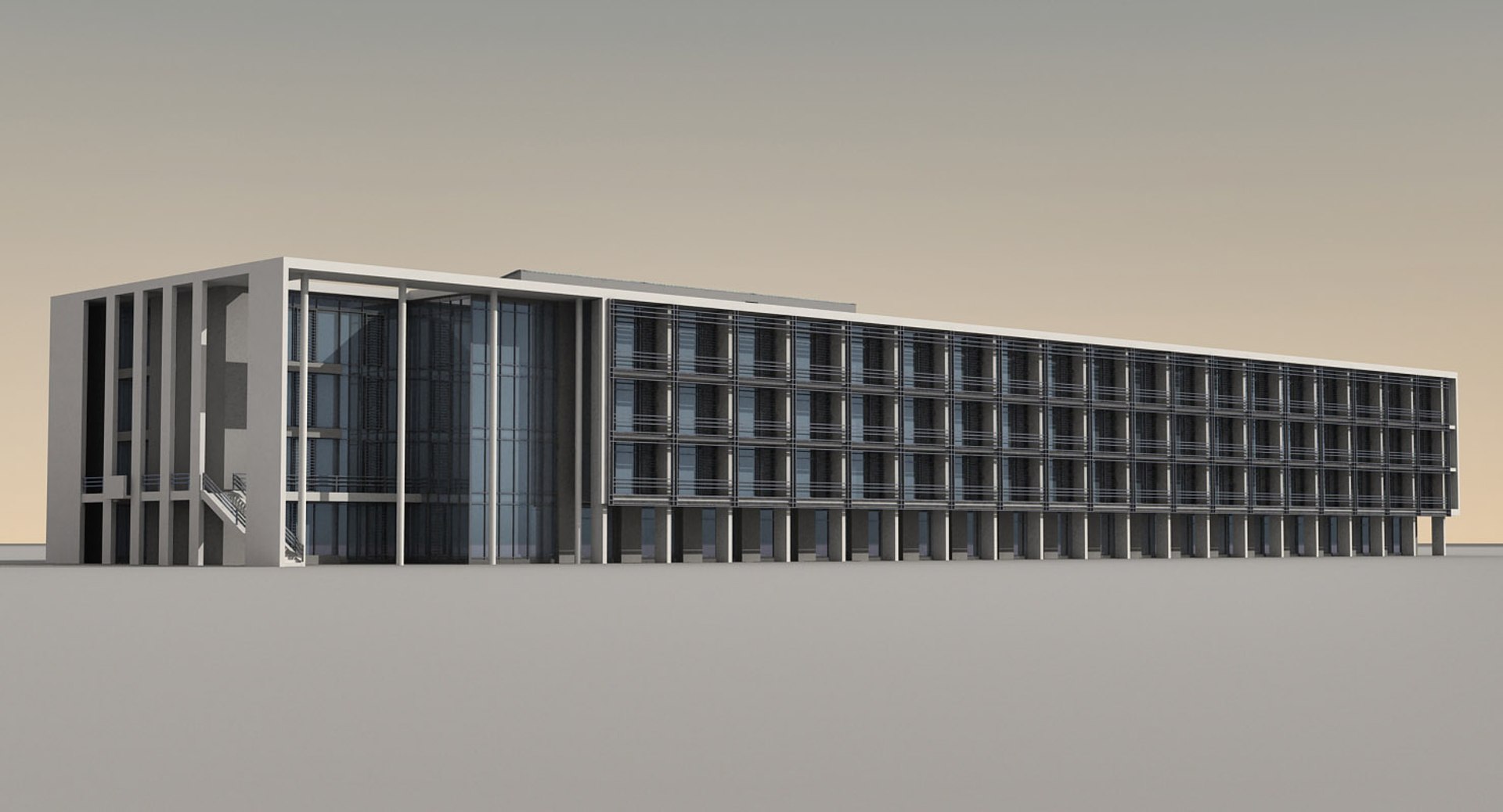 Modern Building 3d Max