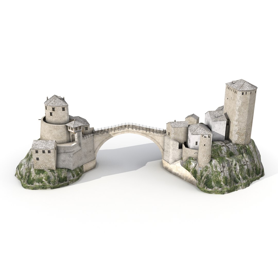 stari mostar 3d model