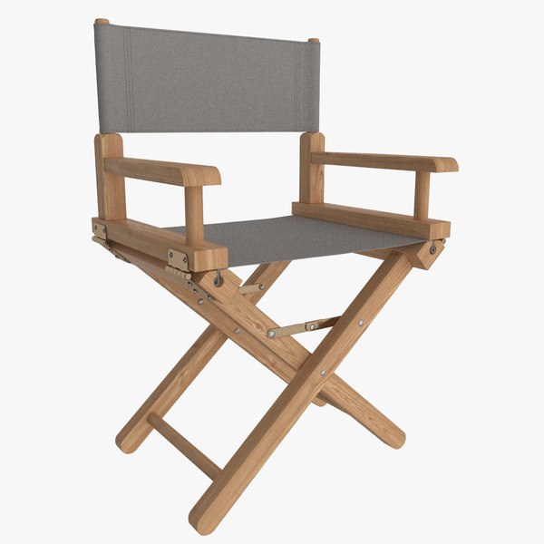 Wooden directors chair 3D model - TurboSquid 1403880