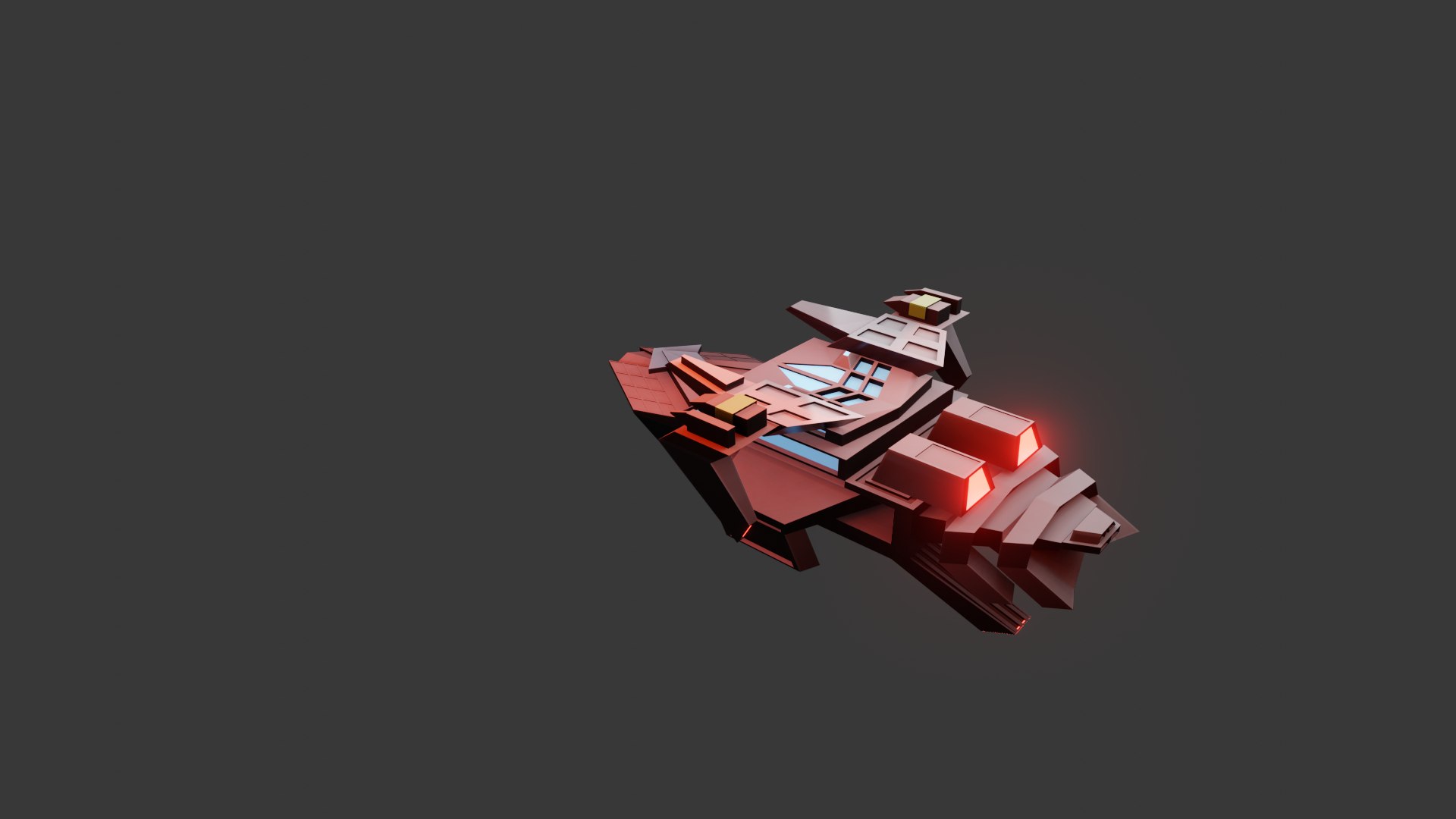 Free 3D Low Poly Battle Spaceship Model Free Blender Free - TurboSquid ...