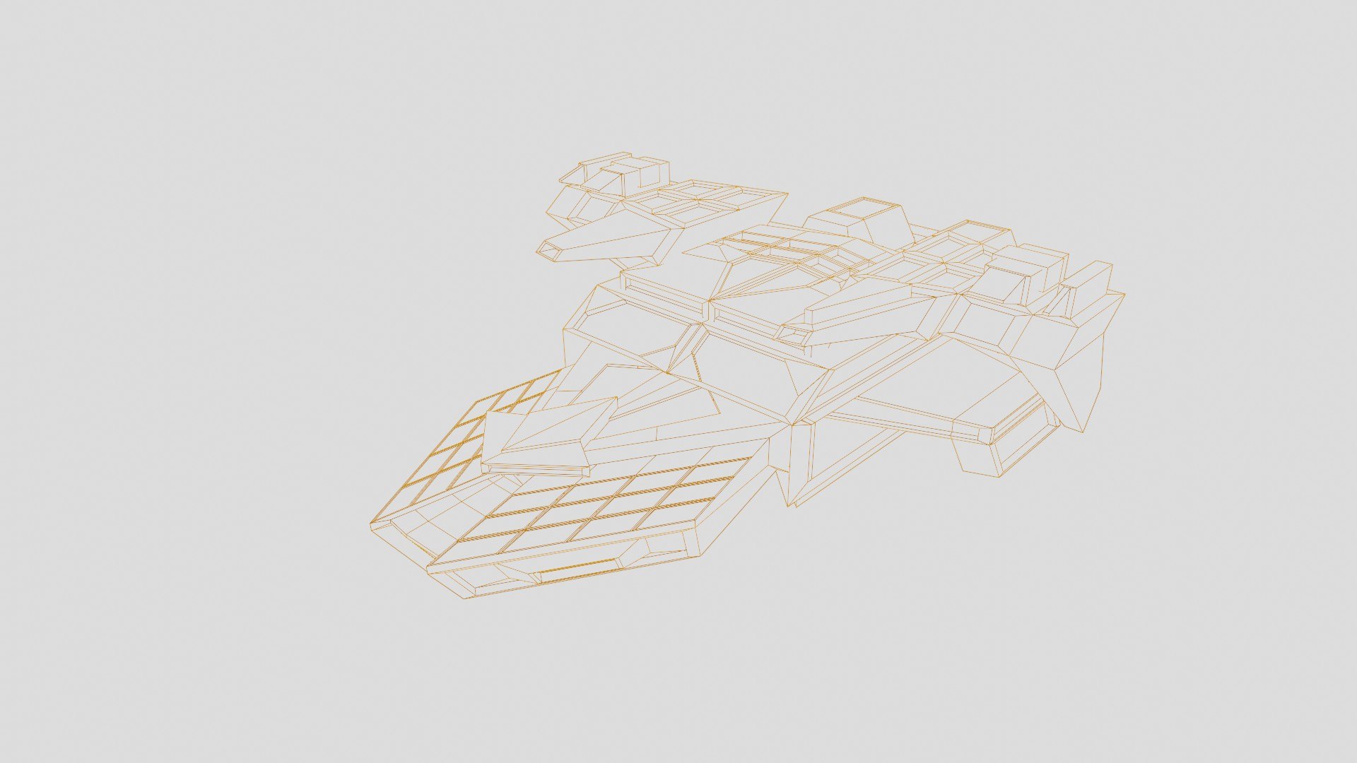Free 3D Low Poly Battle Spaceship Model Free Blender Free - TurboSquid ...