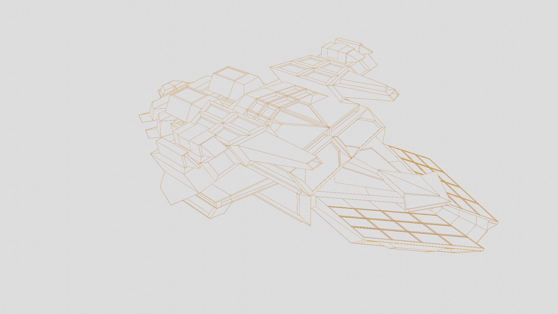 Free 3D Low Poly Battle Spaceship Model Free Blender Free - TurboSquid ...