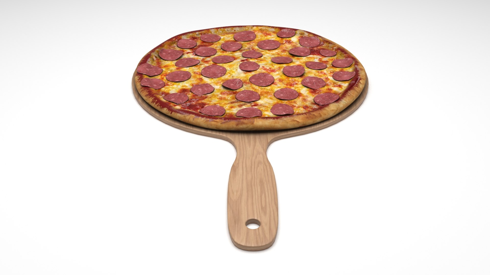 3D Pepperoni Pizza Model - TurboSquid 2000336
