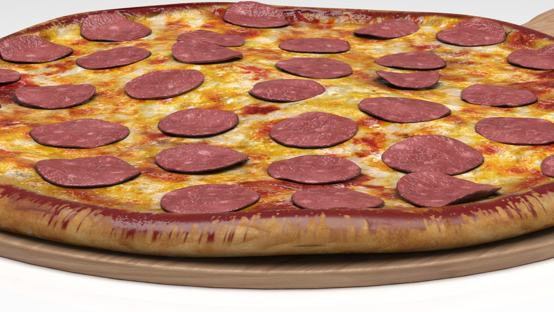 3D Pepperoni Pizza Model - TurboSquid 2000336