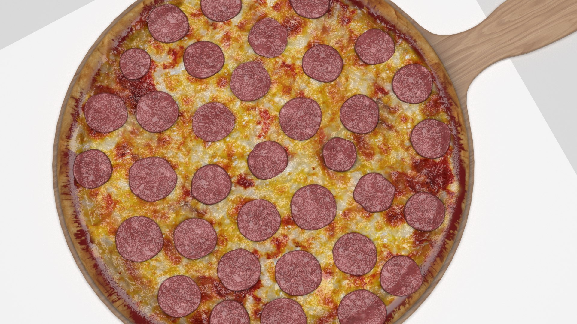 3D Pepperoni Pizza Model - TurboSquid 2000336