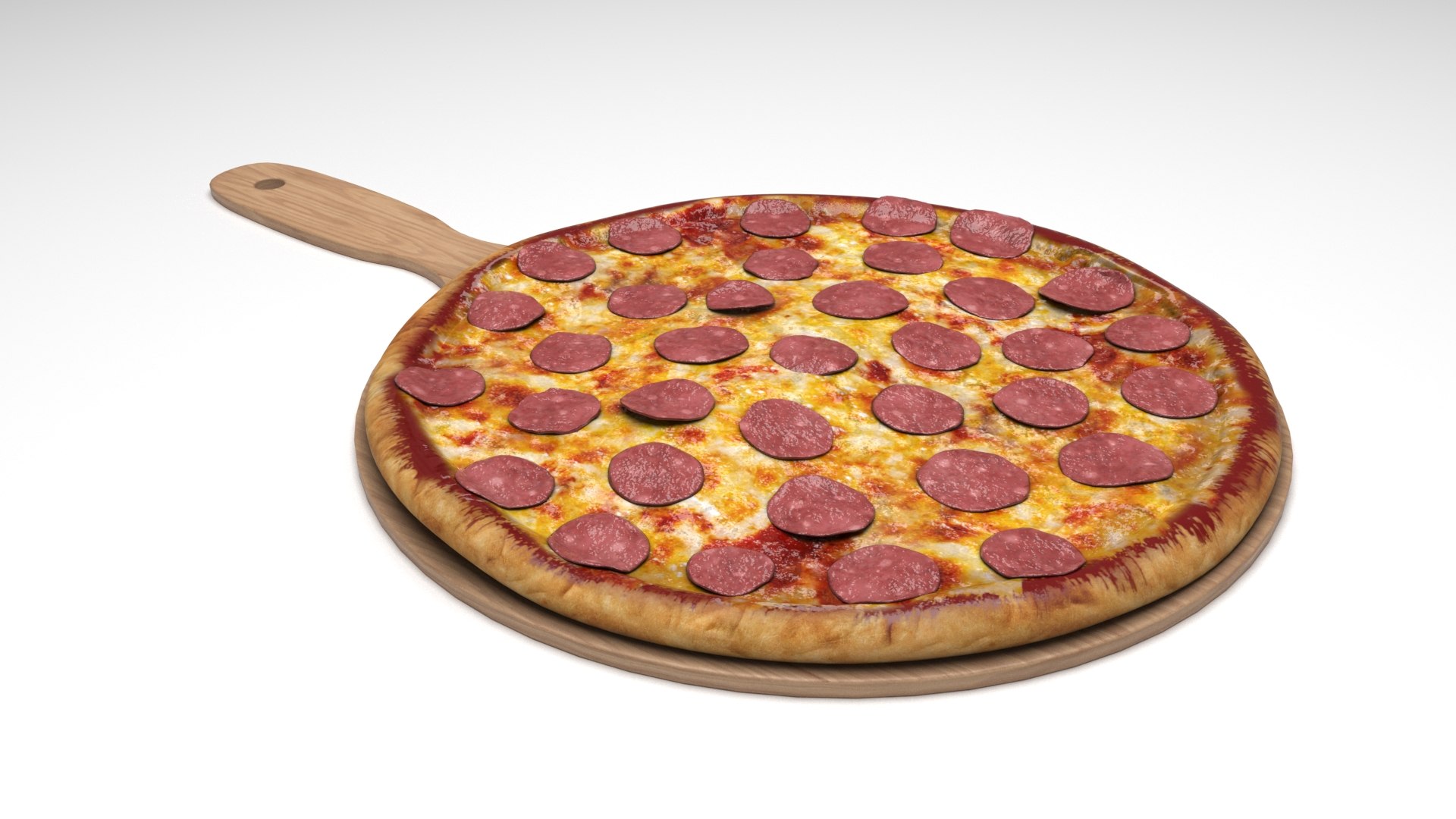 3D Pepperoni Pizza Model - TurboSquid 2000336
