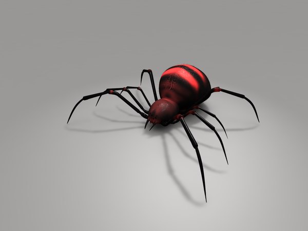 red spider 3d model
