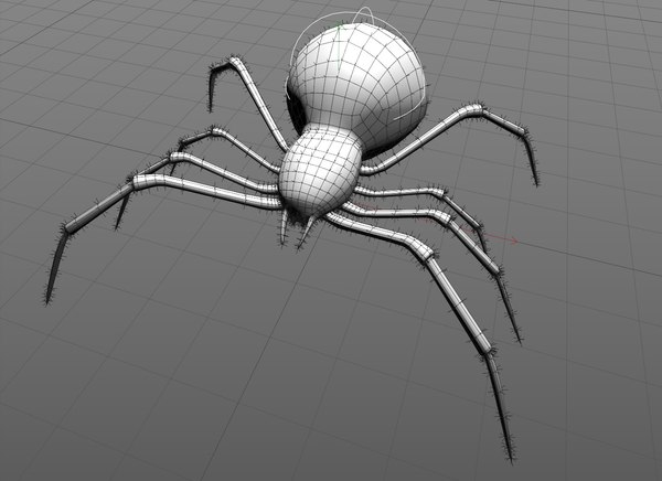 red spider 3d model