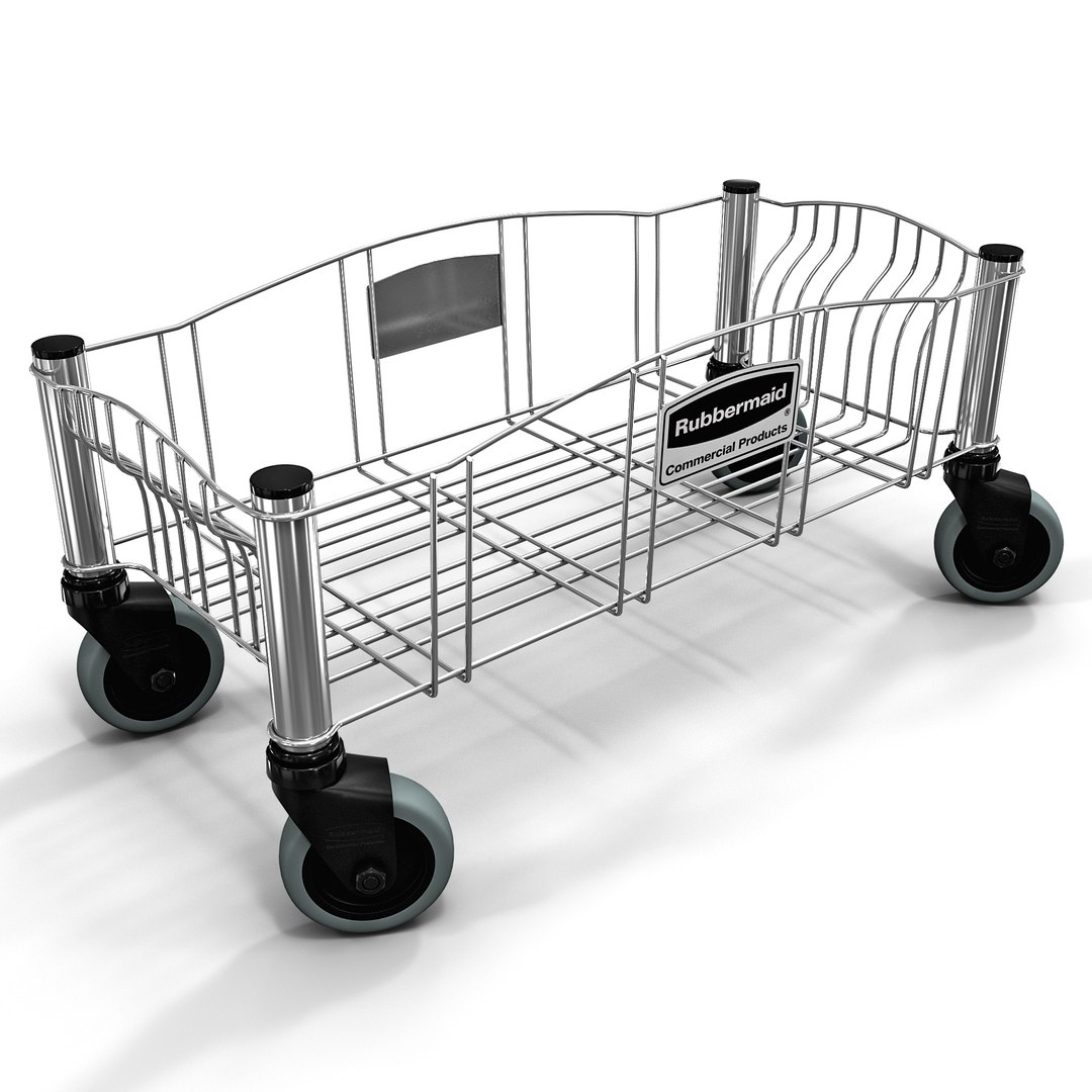Steel Dolly Container 3d Model
