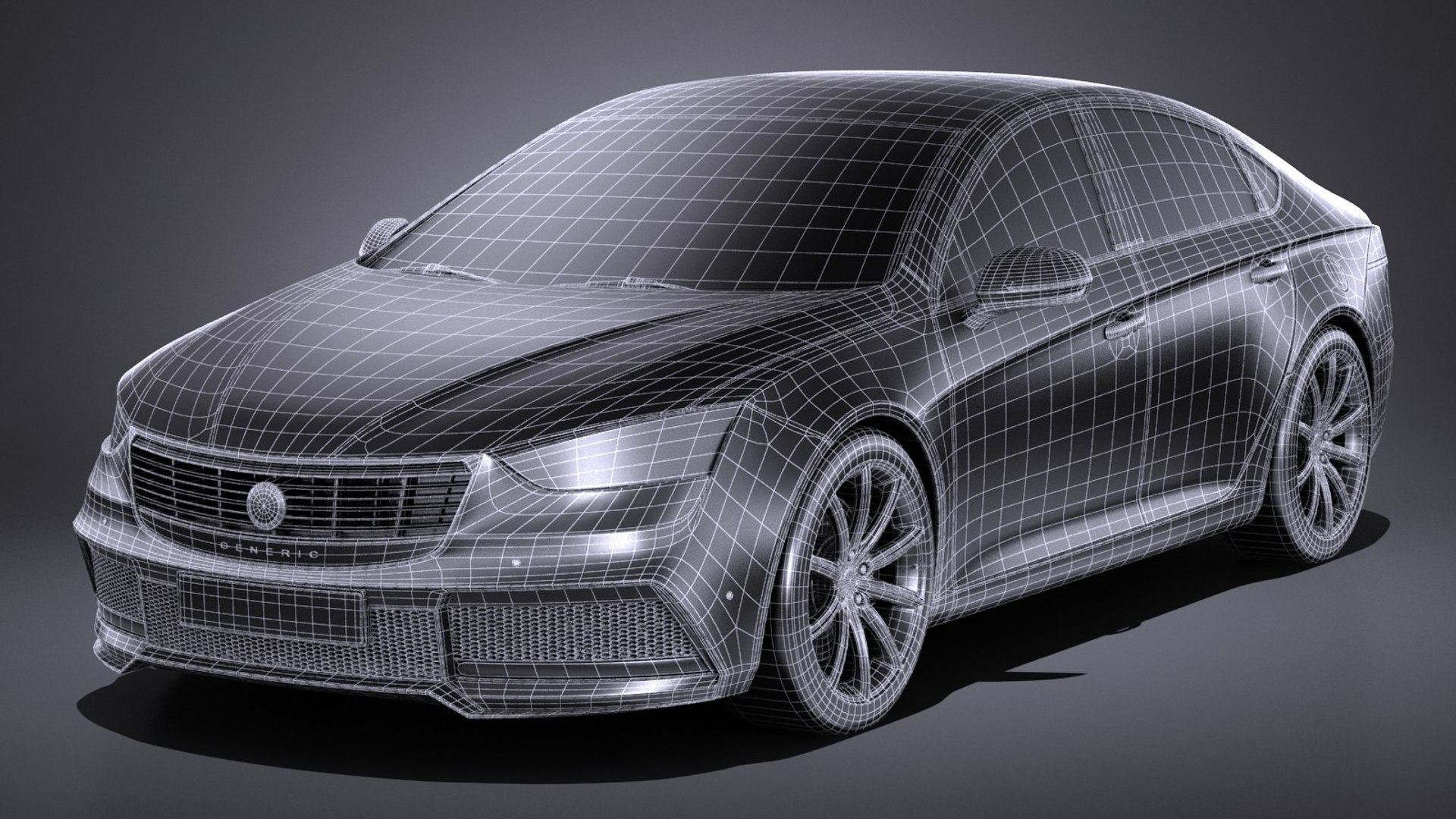 3D model generic sedan - TurboSquid 1156208