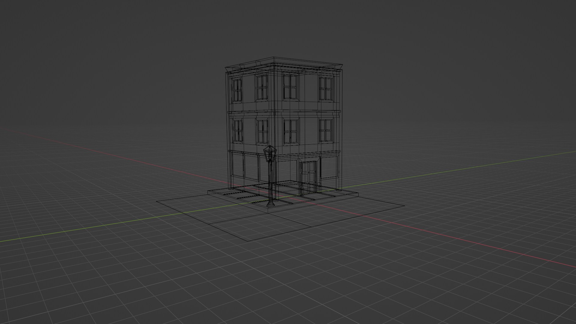 3D Simple Corner Building - TurboSquid 2286206