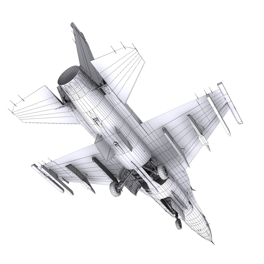 General Dynamics F-16 Fighting Falcon 3d 3ds