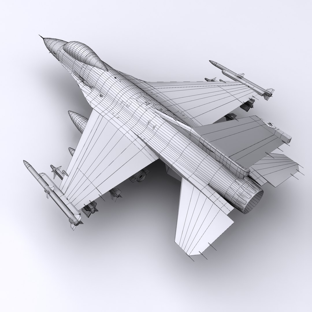 General Dynamics F-16 Fighting Falcon 3d 3ds