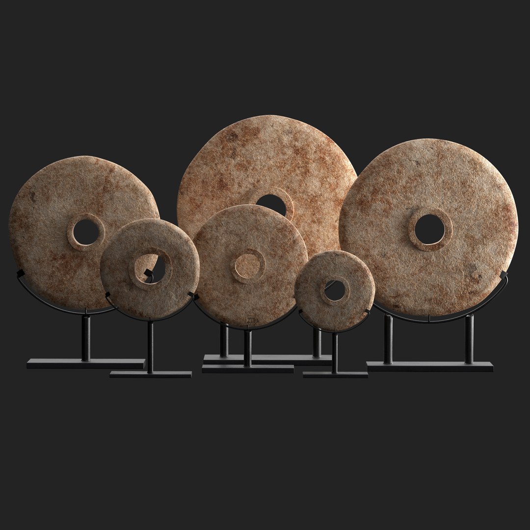 Indonesian Stone Currency Disks 3D - TurboSquid 1990541