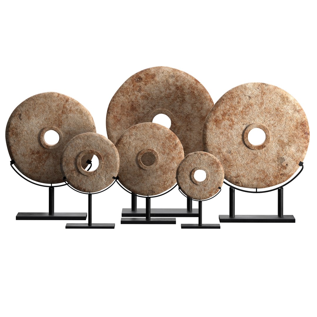 Indonesian Stone Currency Disks 3D - TurboSquid 1990541