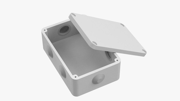 3D Rectangular junction box 1 model - TurboSquid 1863327