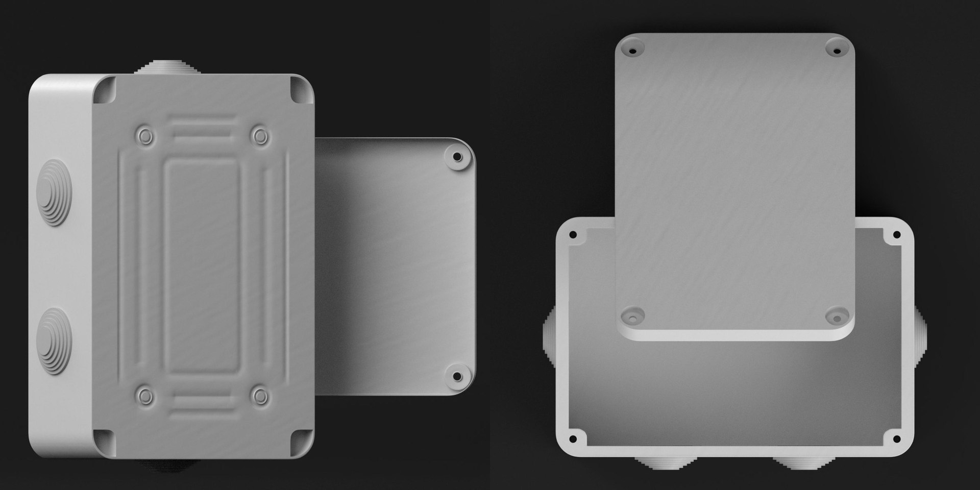 3D Rectangular Junction Box 1 Model - TurboSquid 1863327