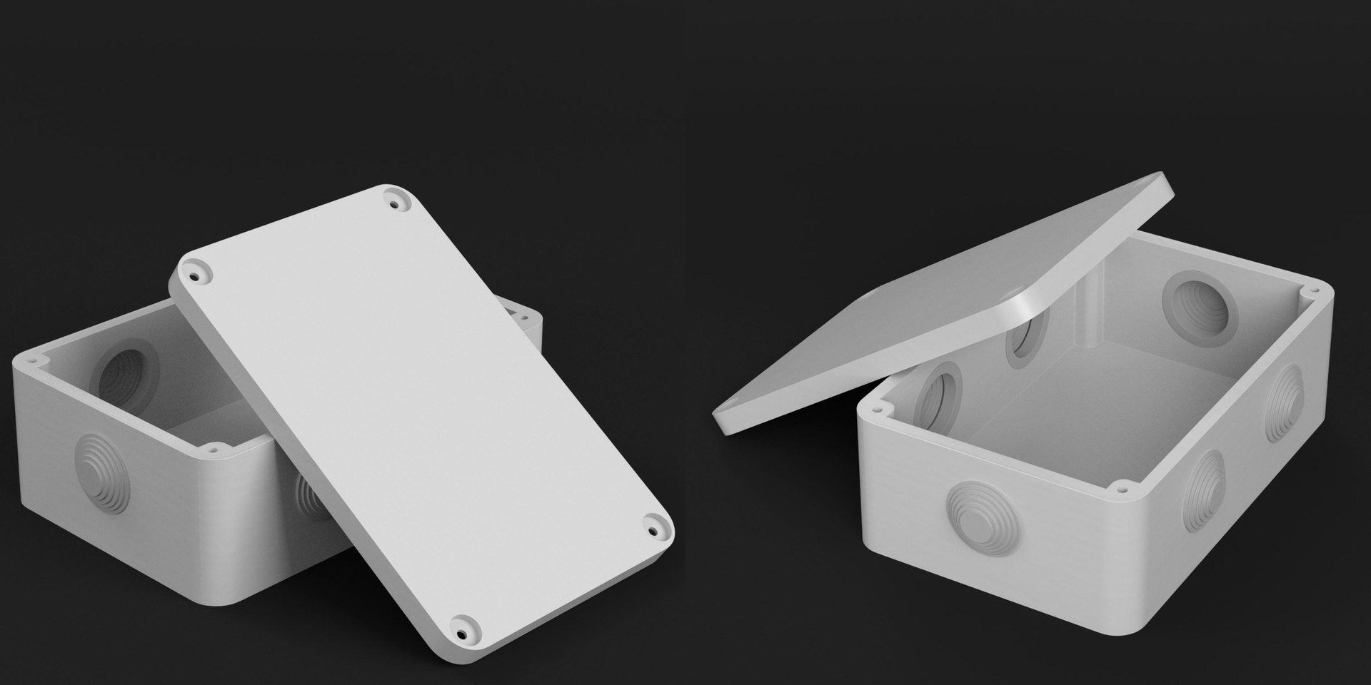 3D Rectangular Junction Box 1 Model - TurboSquid 1863327