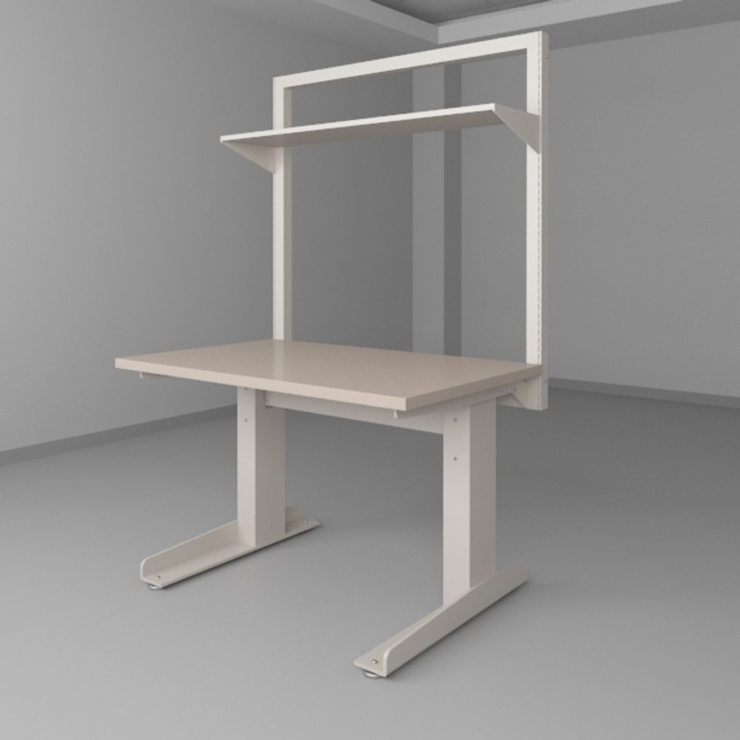 Height Adjustable Workbench 3d Model