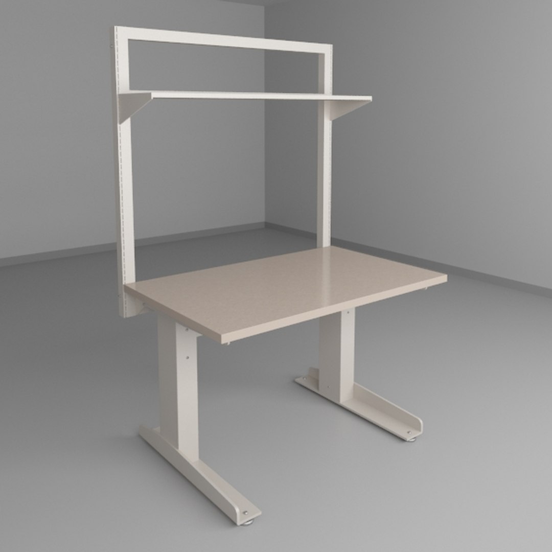Height Adjustable Workbench 3d Model