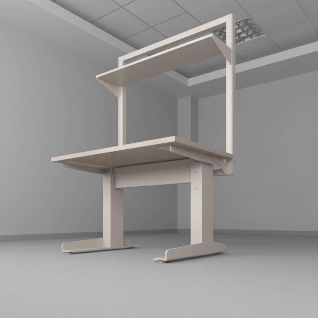 Height Adjustable Workbench 3d Model