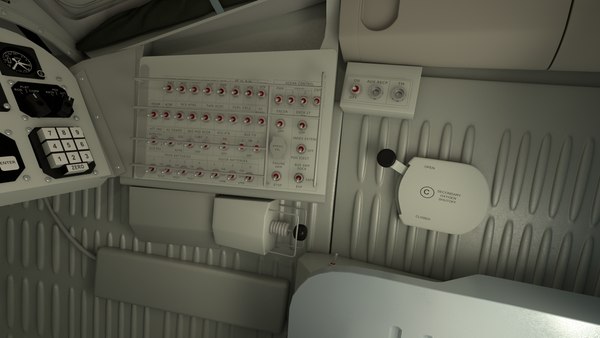 3D gemini capsule interior model - TurboSquid 1381080