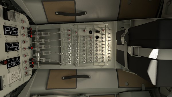 3D gemini capsule interior model - TurboSquid 1381080