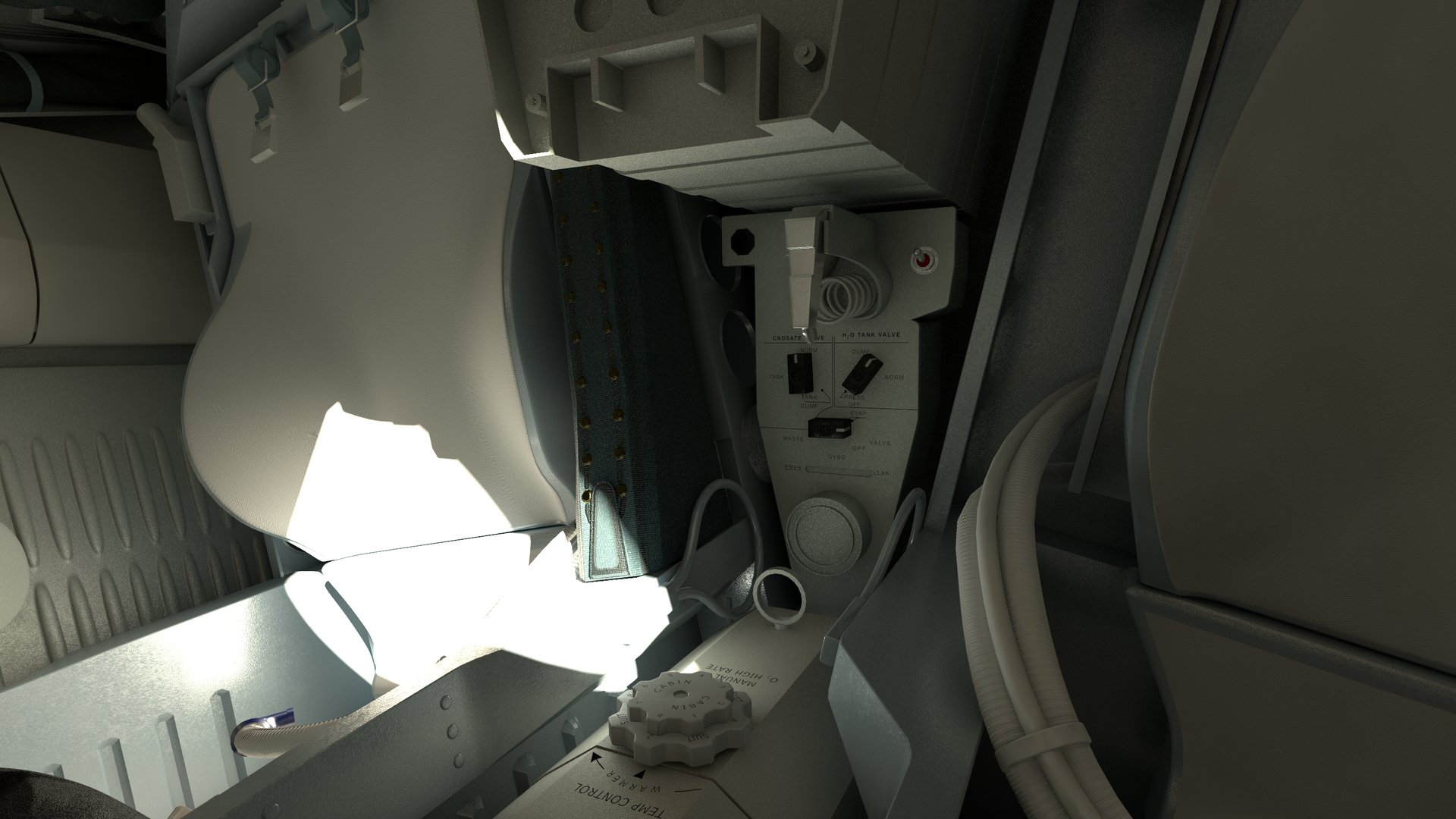 3D gemini capsule interior model - TurboSquid 1381080