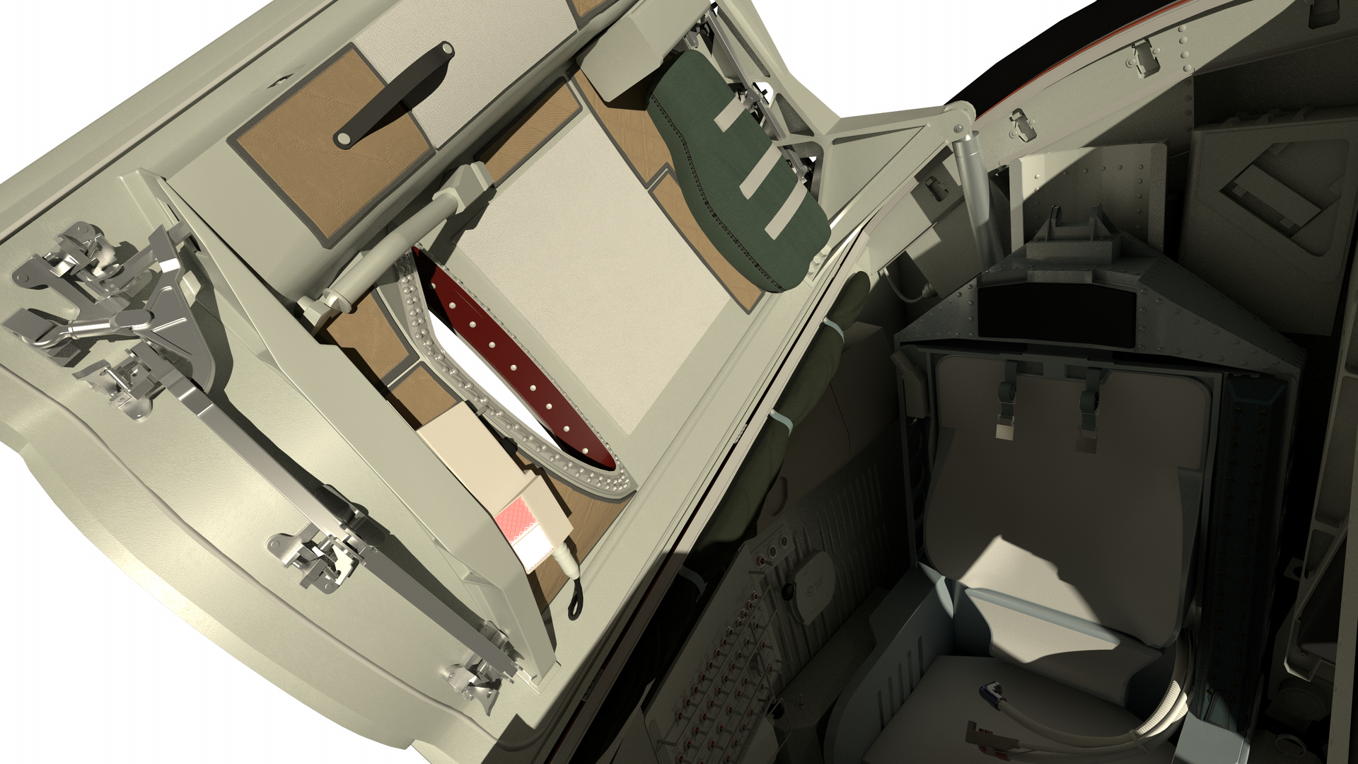 3D gemini capsule interior model - TurboSquid 1381080