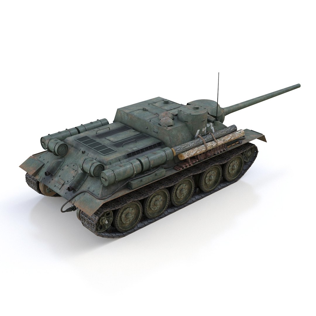 Su-100 - Tank 3D Model - TurboSquid 1485716