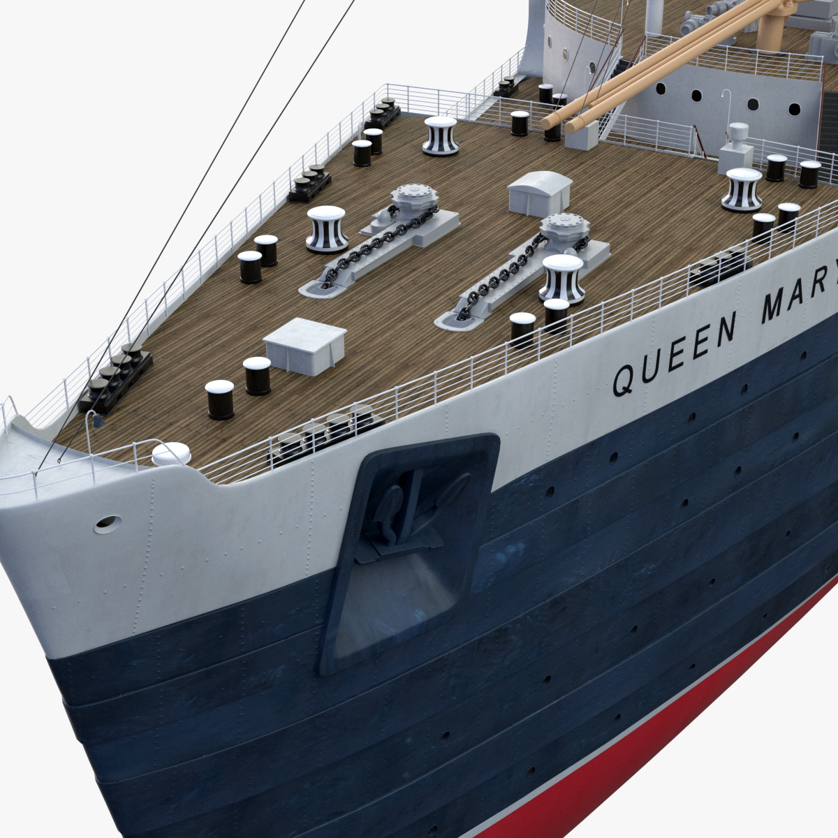 3d queen mary model