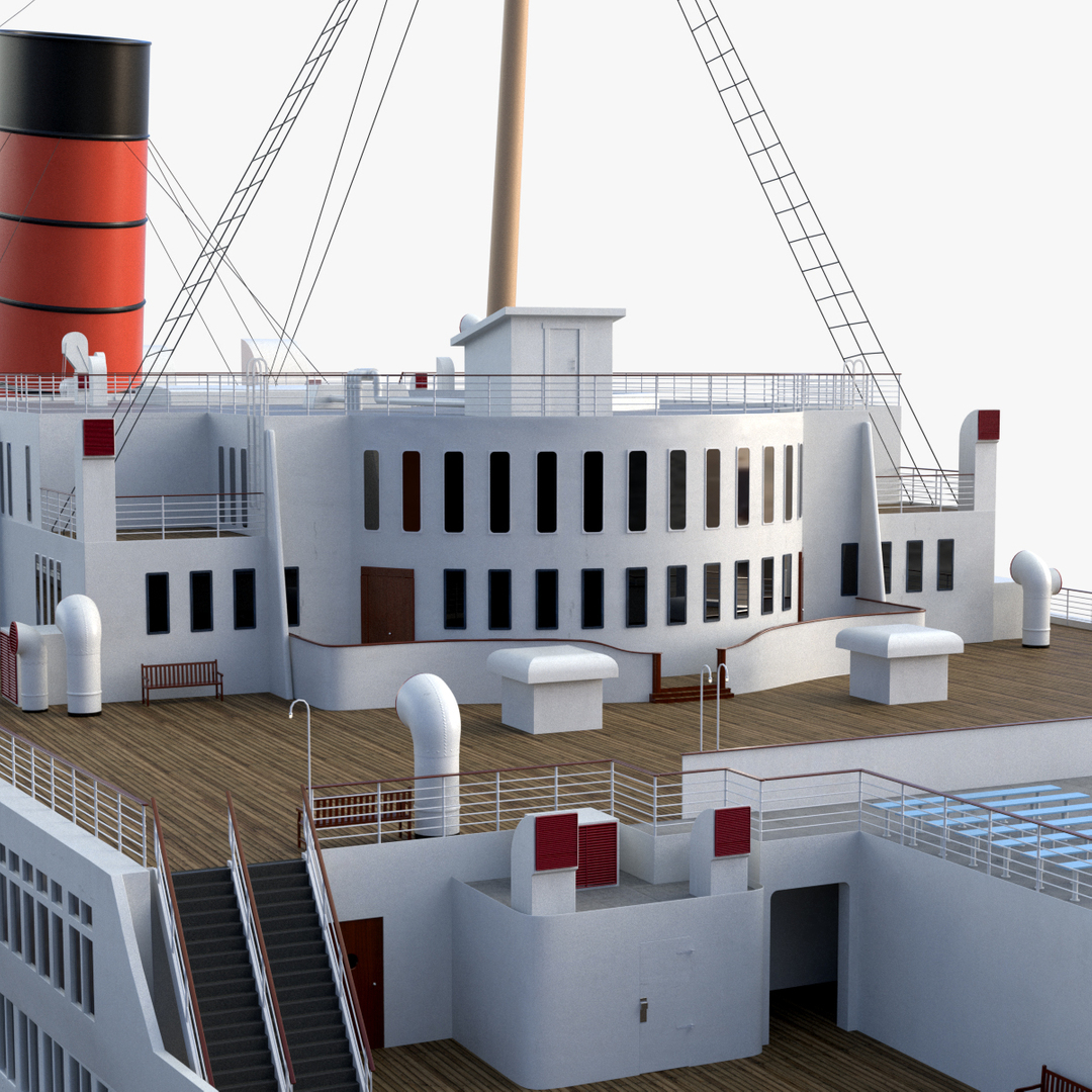3d queen mary model