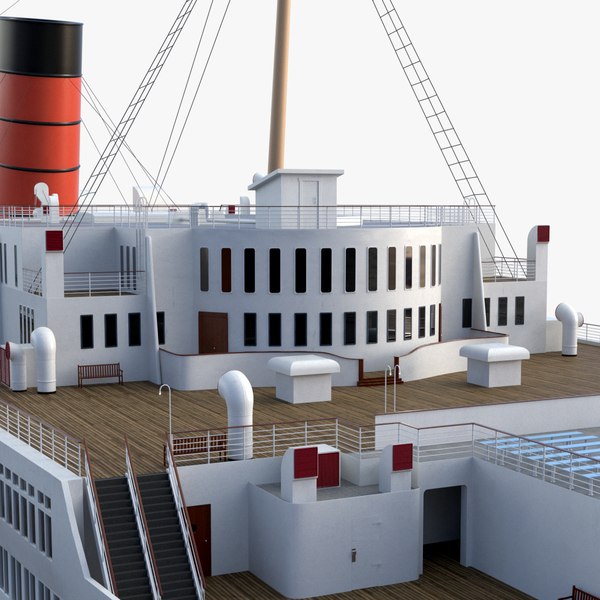 3d queen mary model