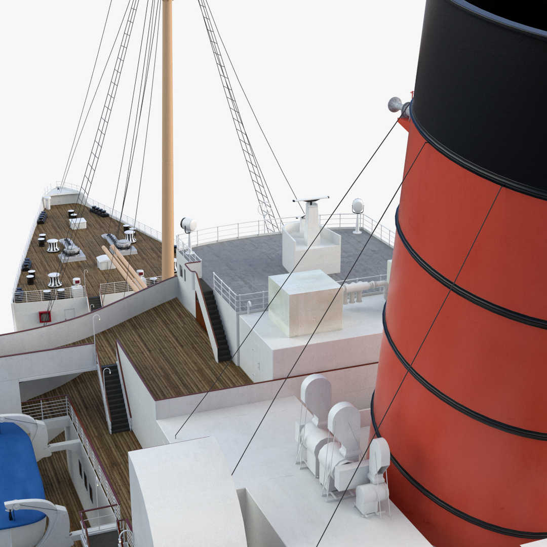 3d queen mary model