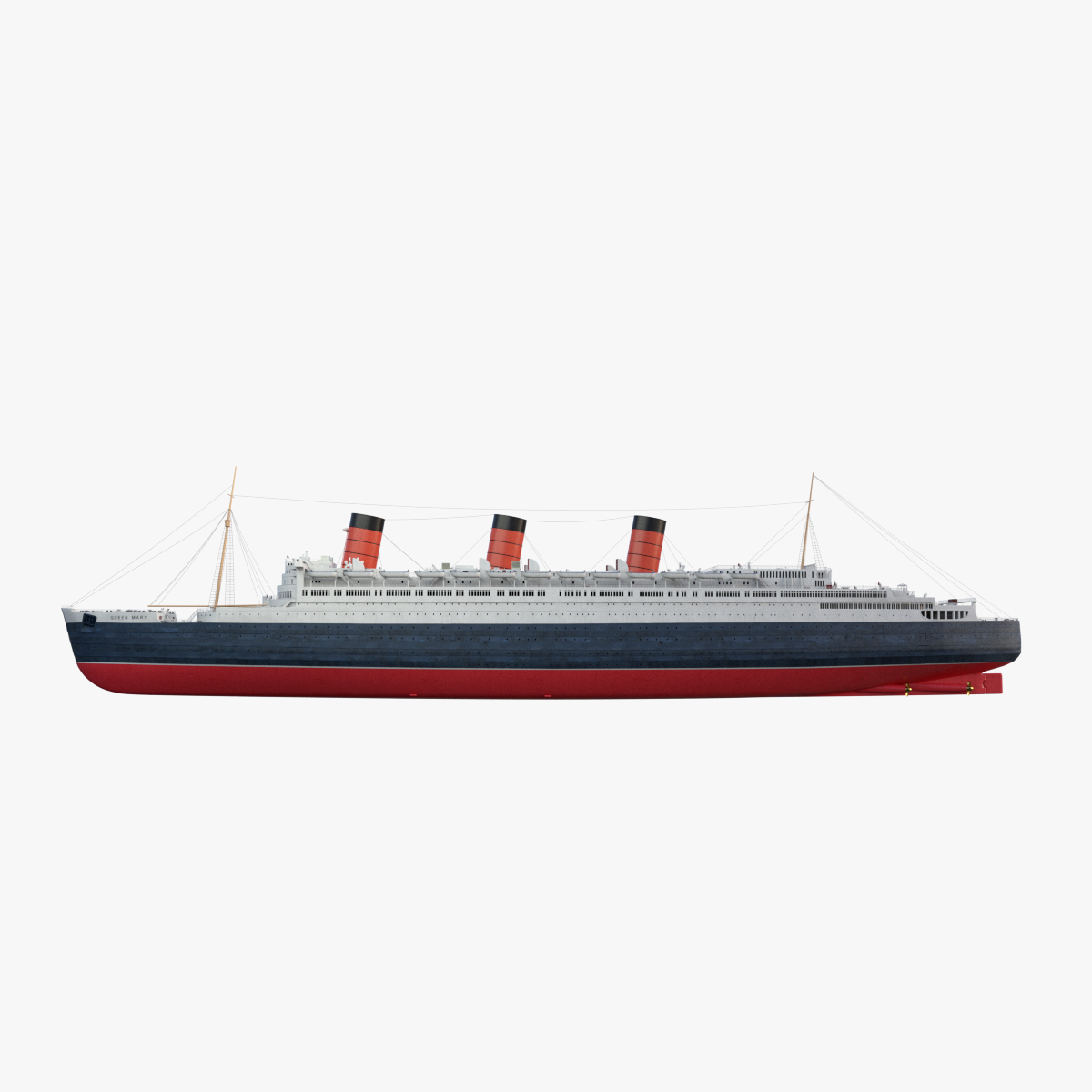 3d queen mary model
