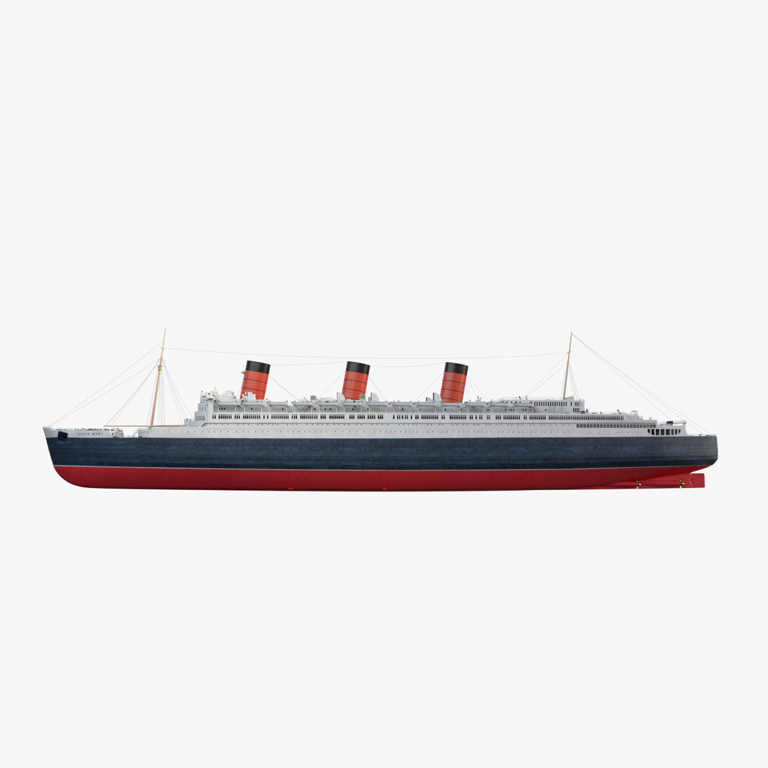 3d queen mary model