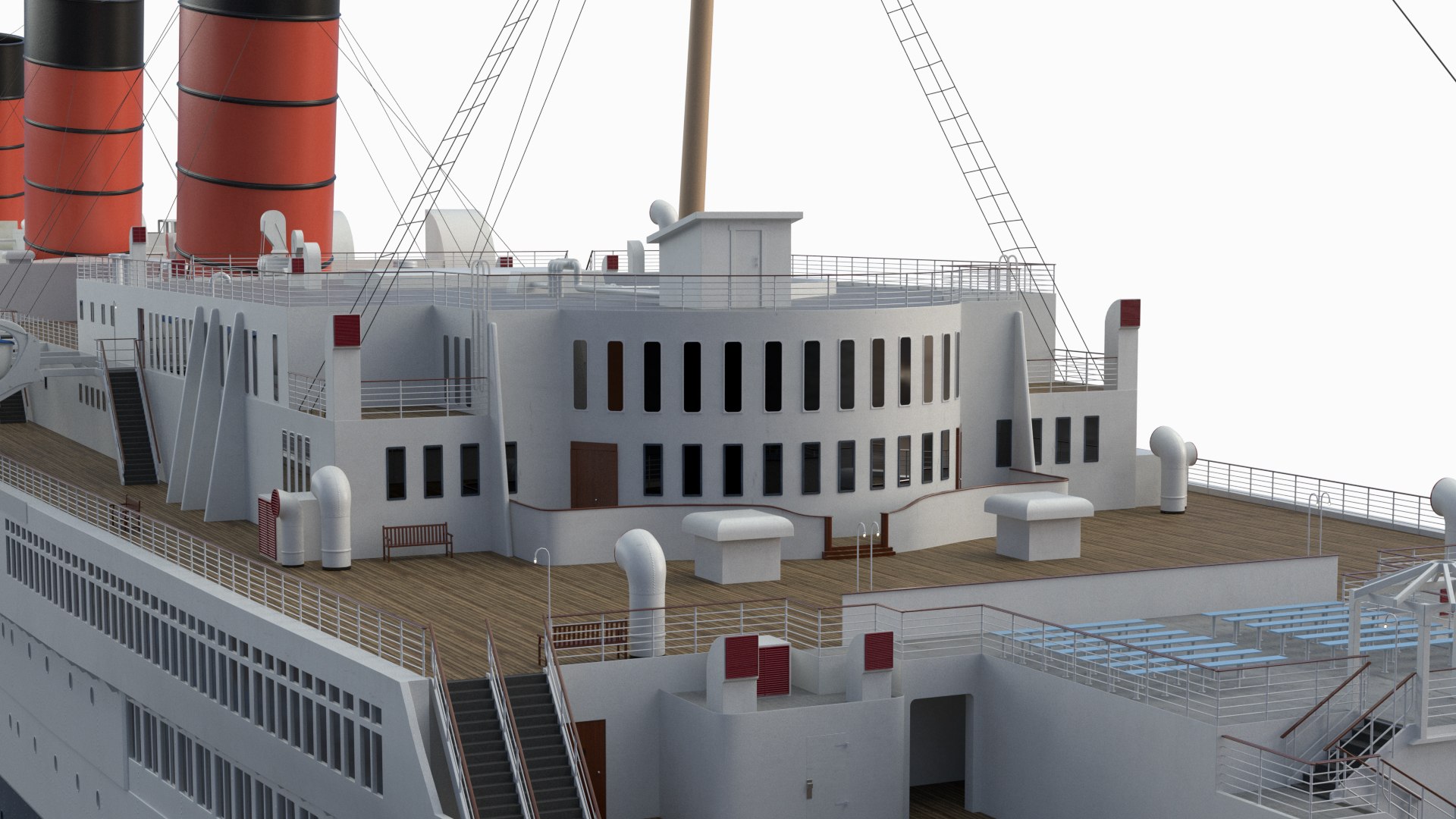 3d queen mary model