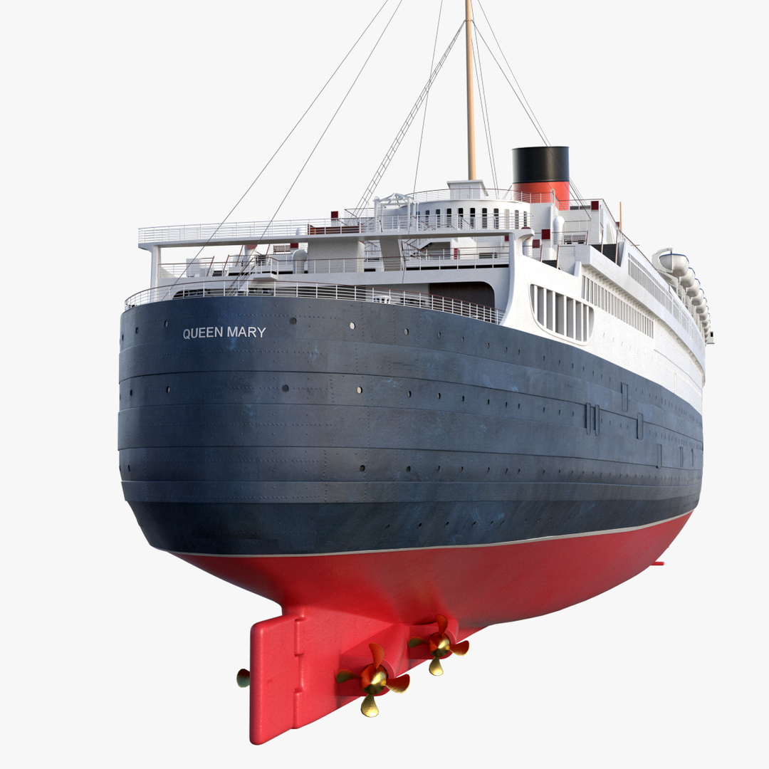 3d queen mary model
