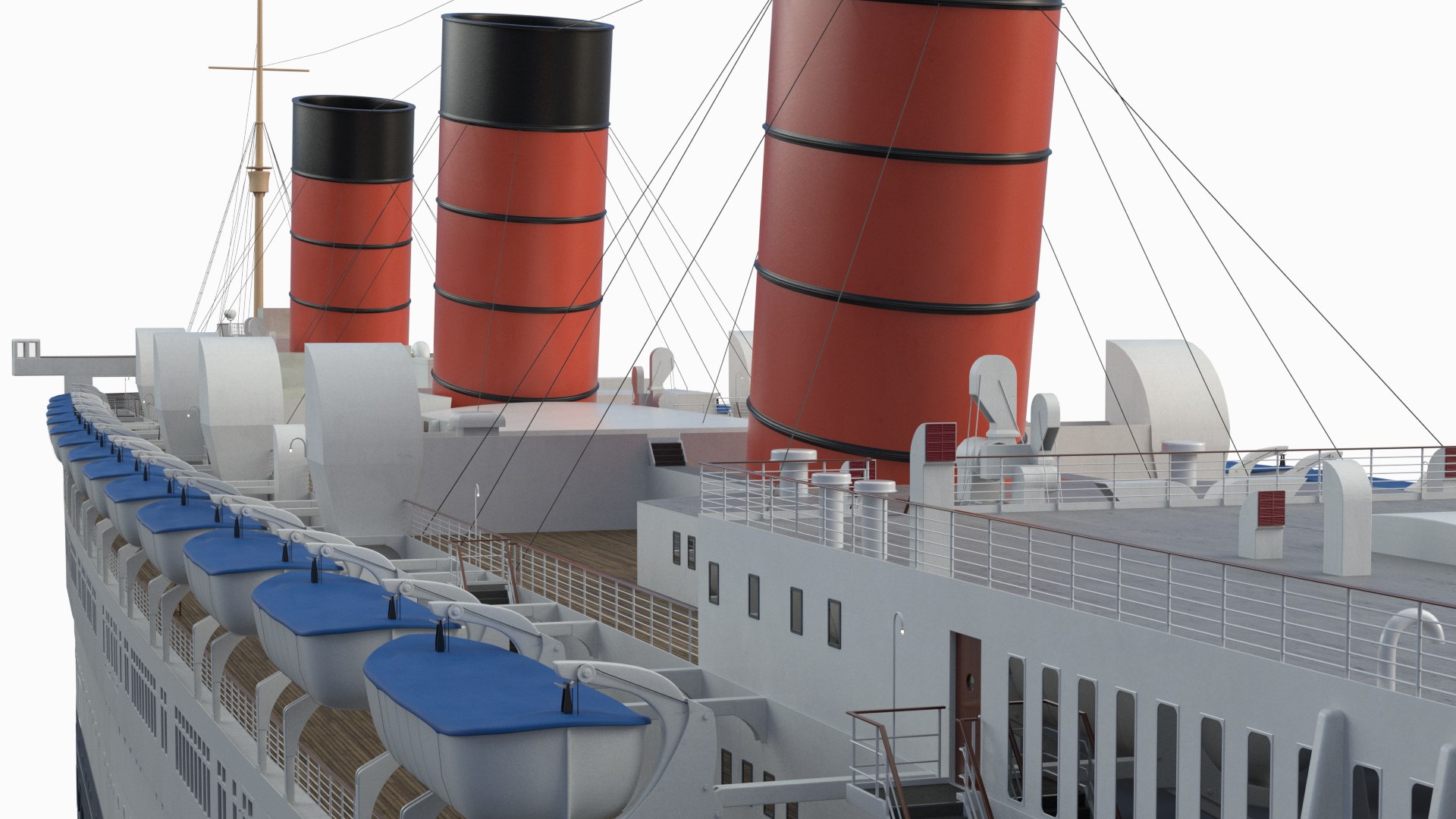 3d queen mary model